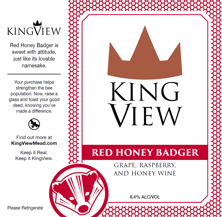 Mead - Red Honey Badger | KingView Mead, Cider, Wine